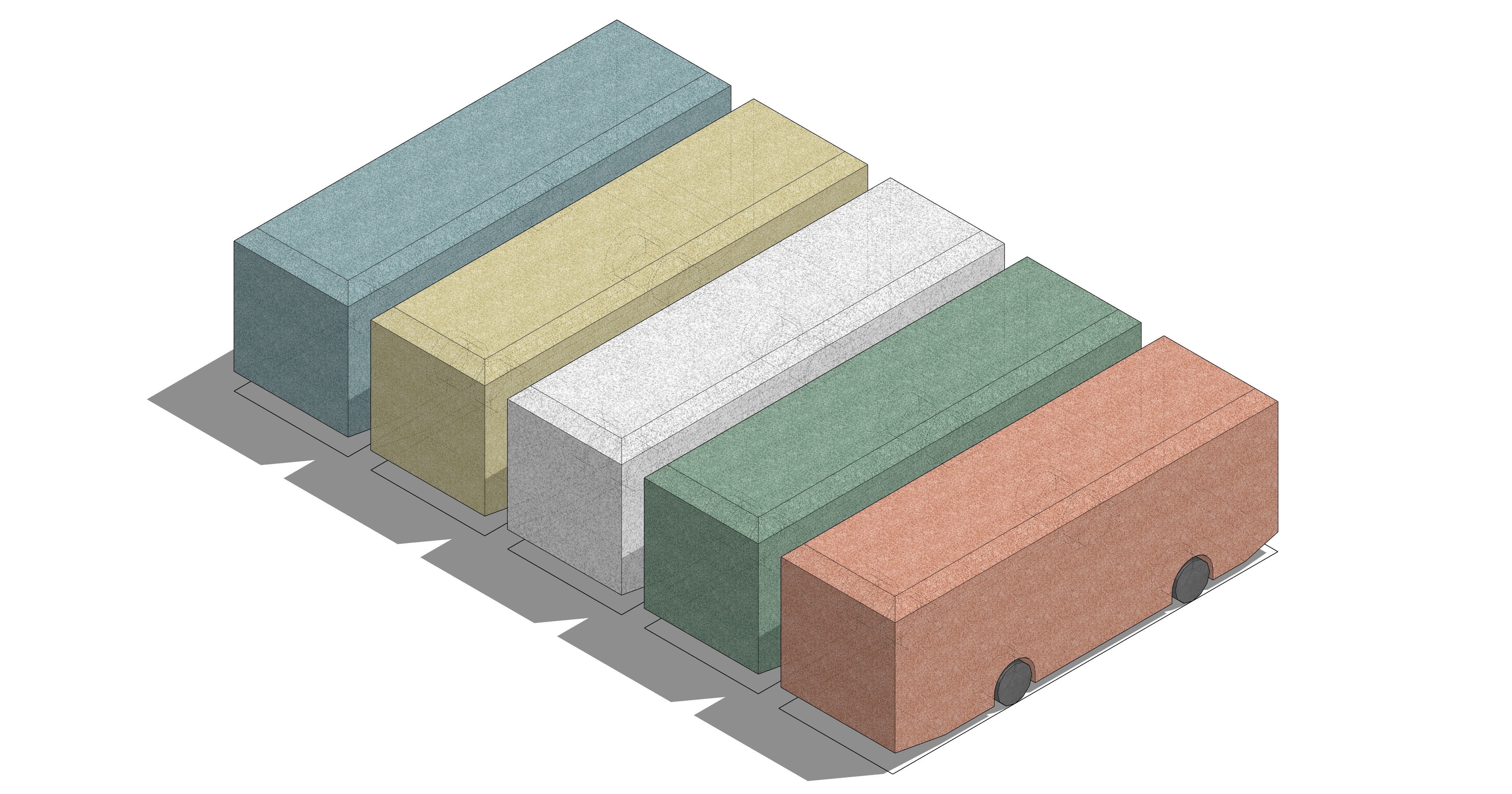Set of Simple Transport 3D model | CGTrader