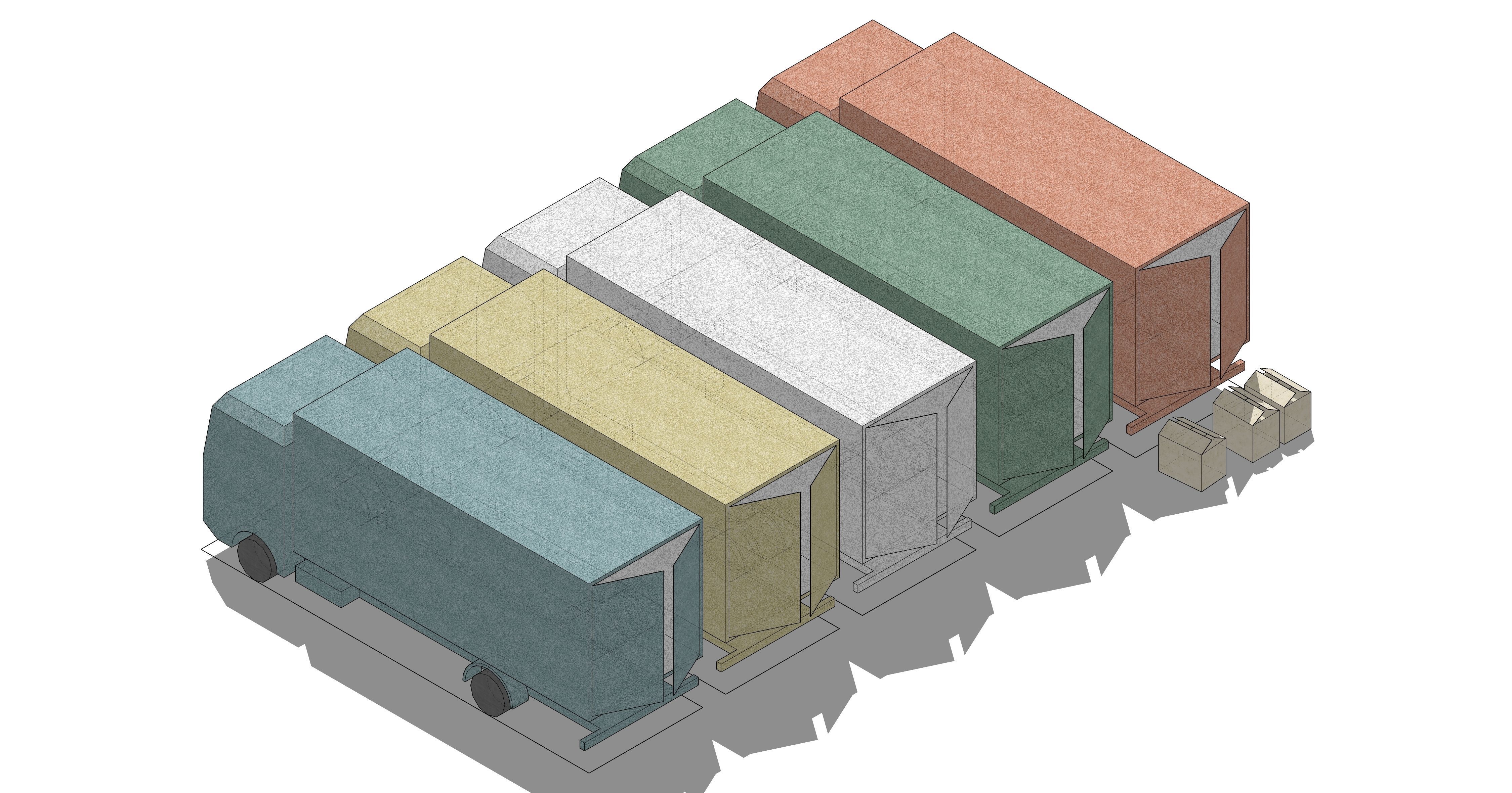 Set of Simple Transport 3D model | CGTrader
