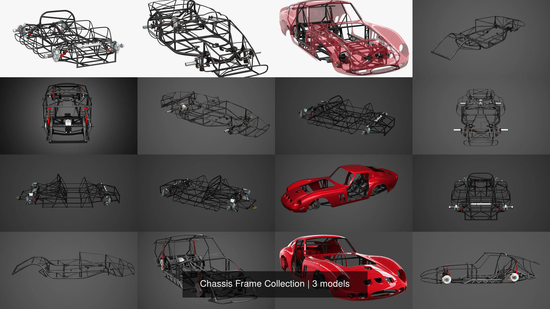 Chassis Frame Collection Bundle VR / AR / low-poly | CGTrader