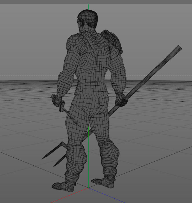 3D model Gladiator Retiarius VR / AR / low-poly rigged animated | CGTrader
