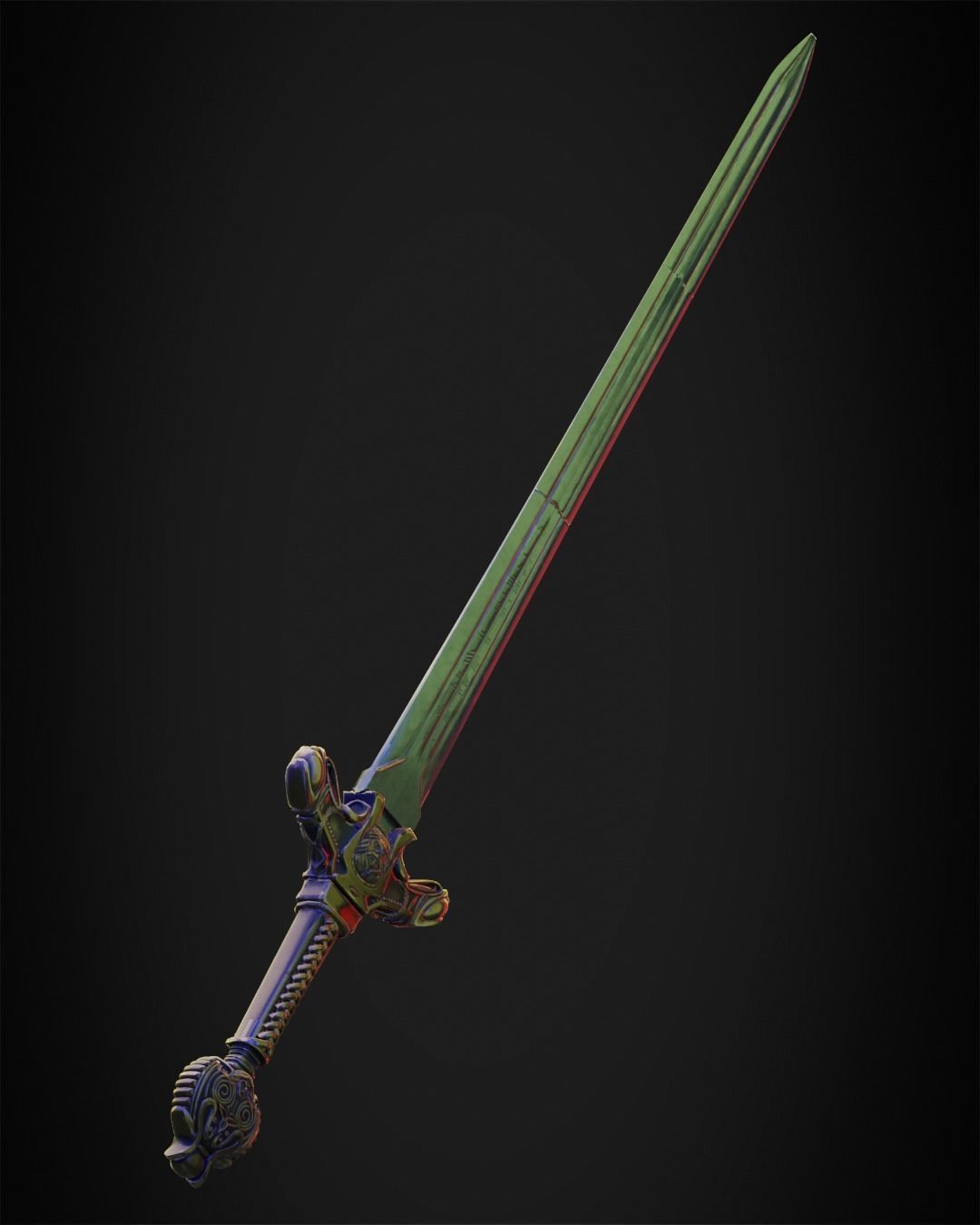 King Arthur Excalibur Sword for Cosplay 3D model 3D printable | CGTrader