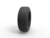 Dirt Sprint racing front tire 3 Scale 1 to 25 3D model 3D printable ...