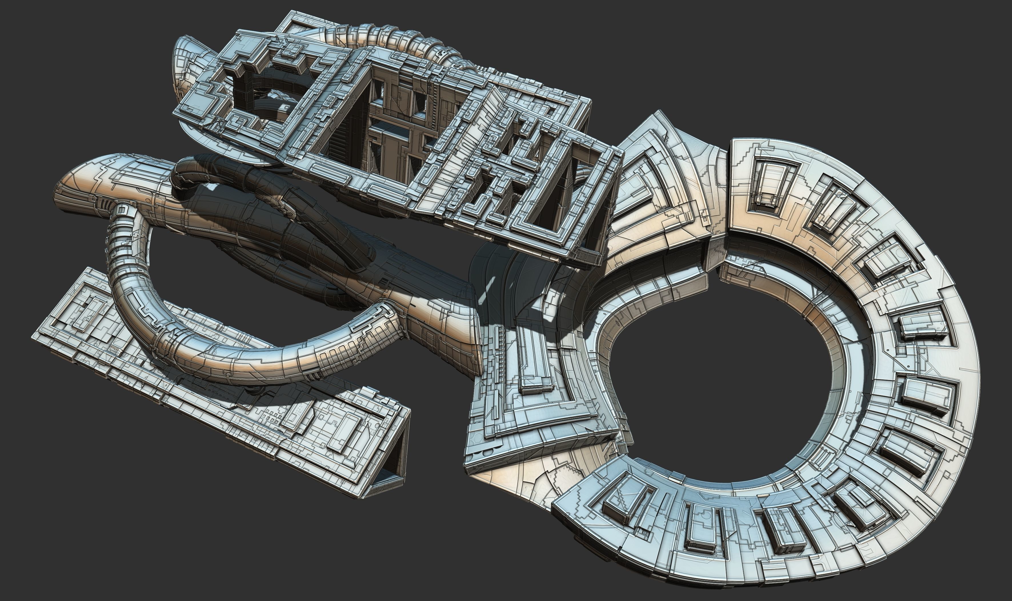 space equipment node 00198 3D model | CGTrader