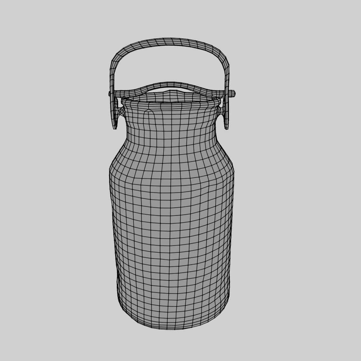 3D model Decorative milk can - photoscan VR / AR / low-poly | CGTrader