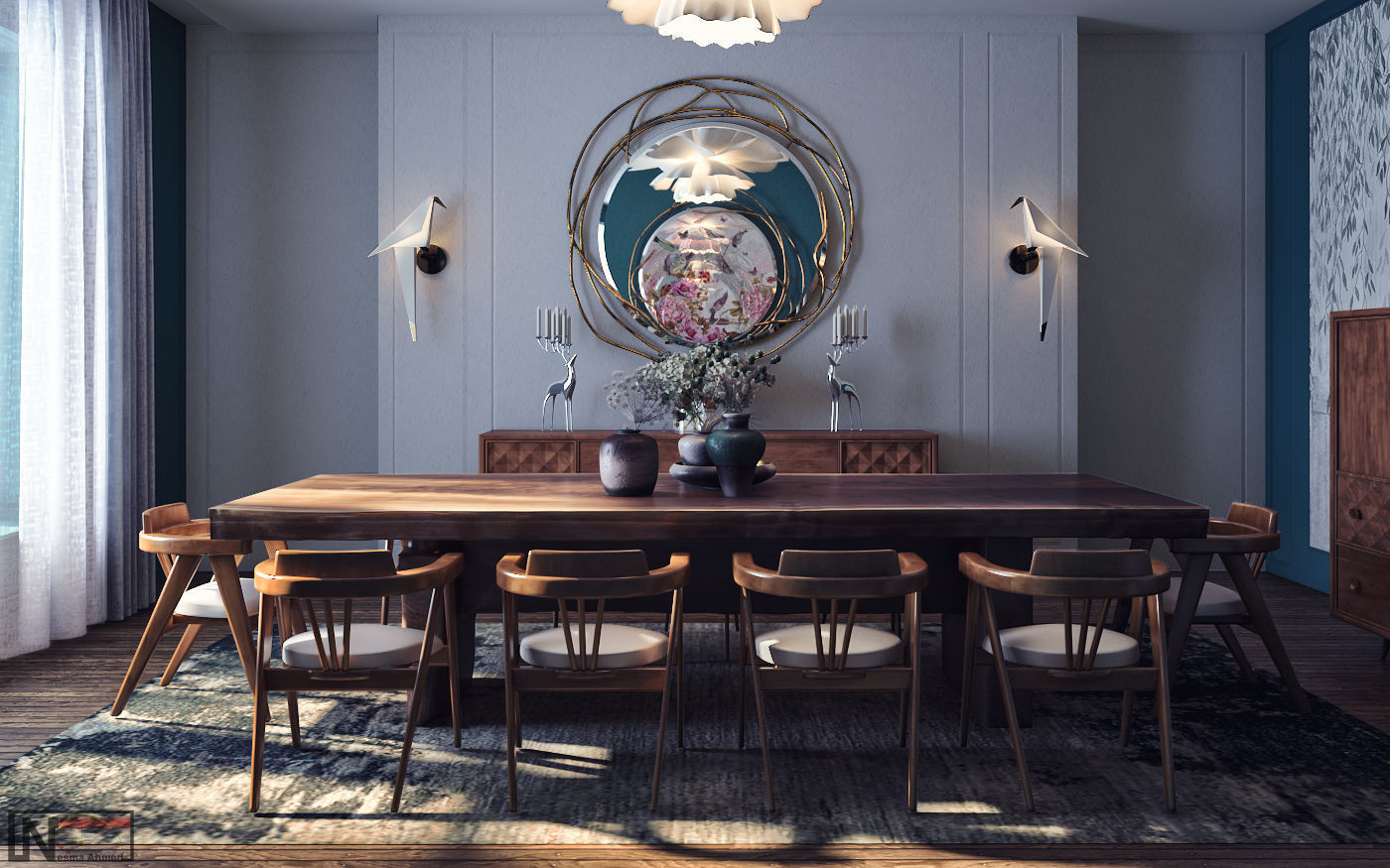 3D model dining room VR / AR / low-poly | CGTrader