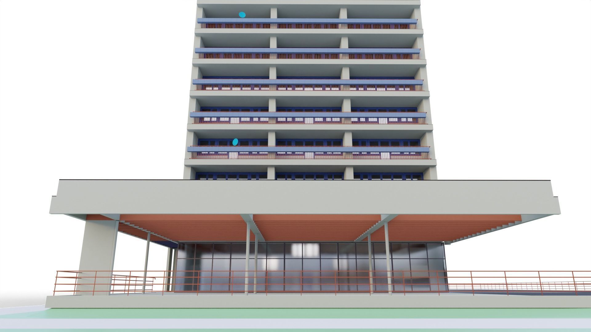 3D model Eastern European Building 008 VR / AR / low-poly | CGTrader
