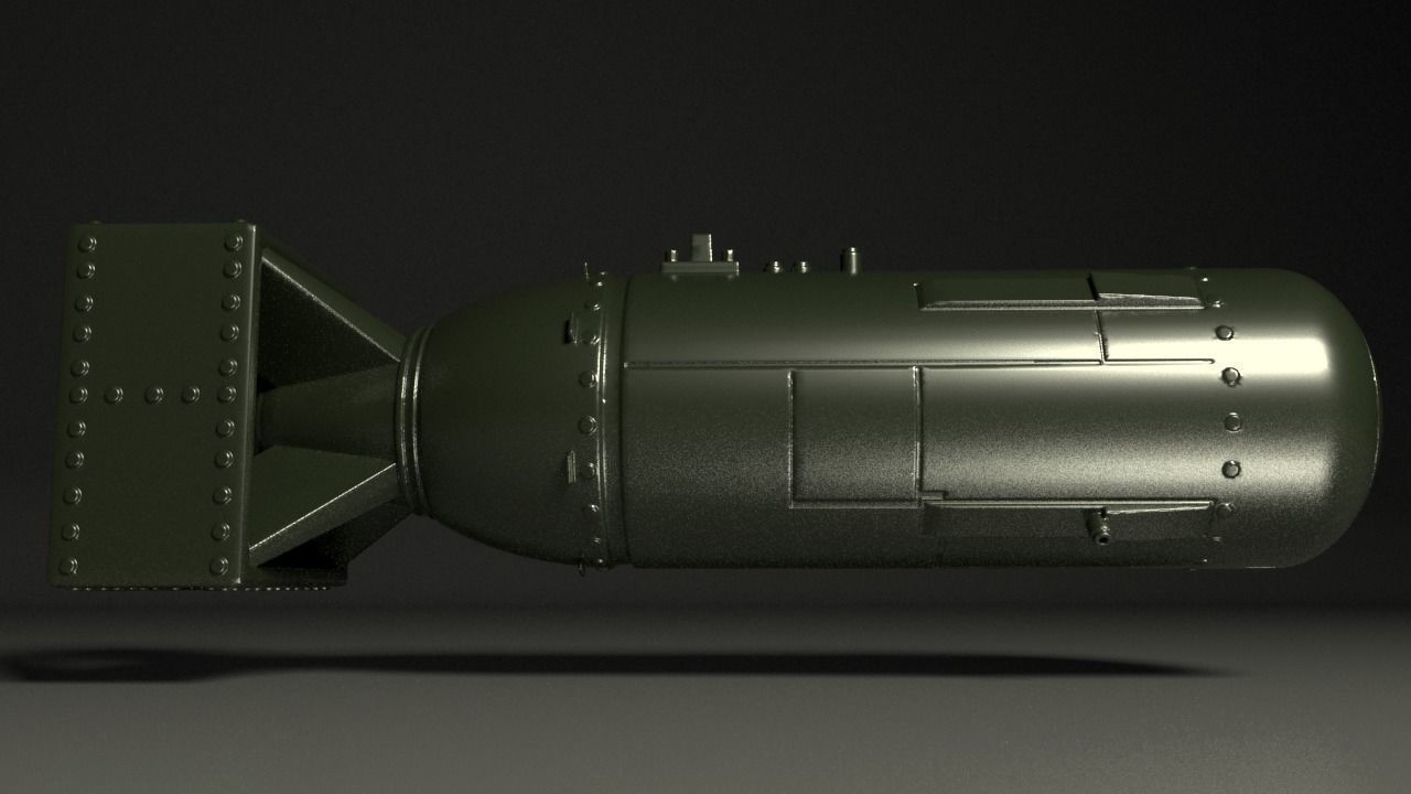Atomic Bomb for Print 3D model 3D printable | CGTrader