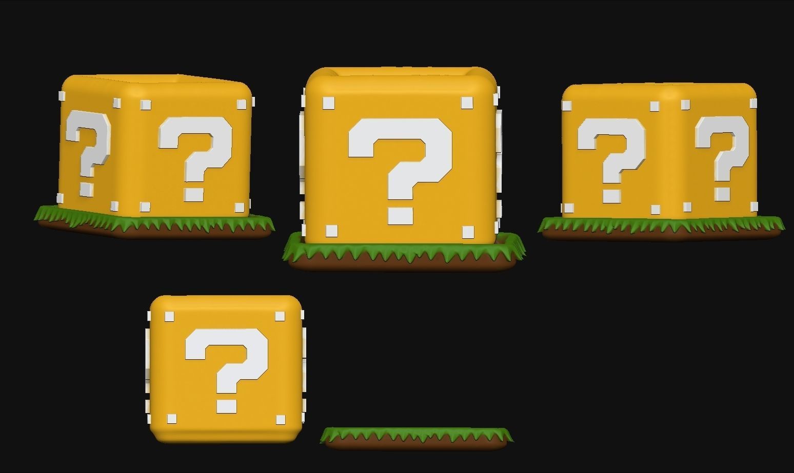 Question Mark Pot Maceta Mario Bros 3D model 3D printable | CGTrader