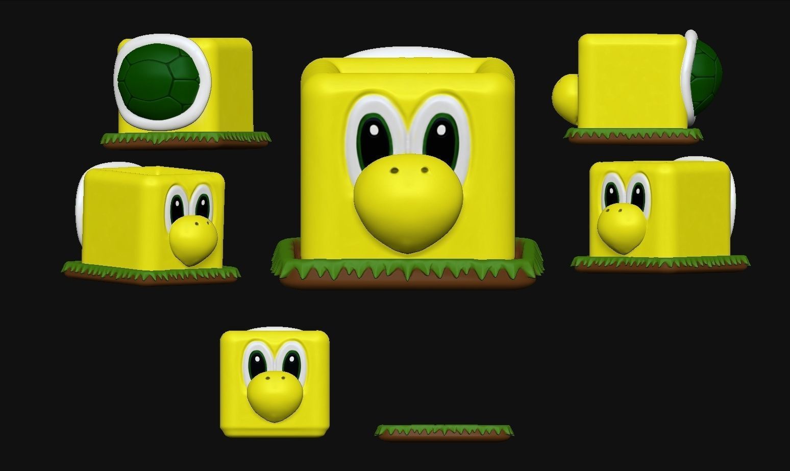 Tortoise Koopa Troopa Pot Maceta Mario Bros 3D model 3D printable ...