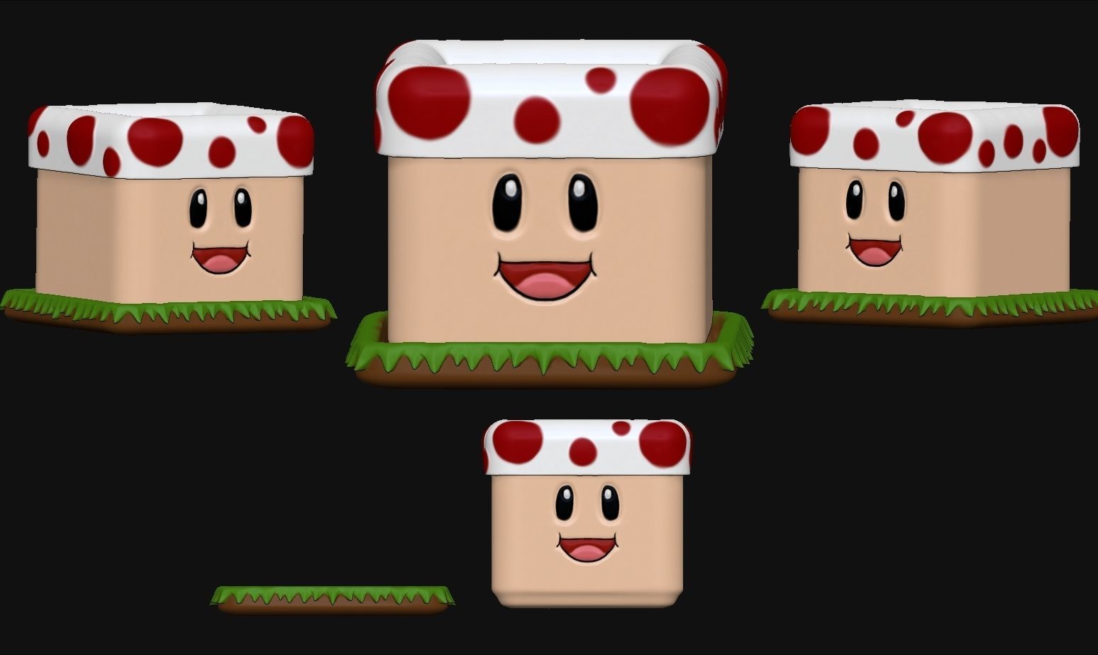 Toad Pot Maceta Mario Bros 3D model 3D printable | CGTrader