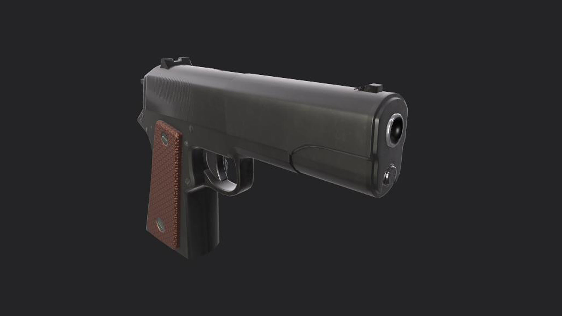 Pistol M1911 - Asset Weapon free VR / AR / low-poly 3D model | CGTrader