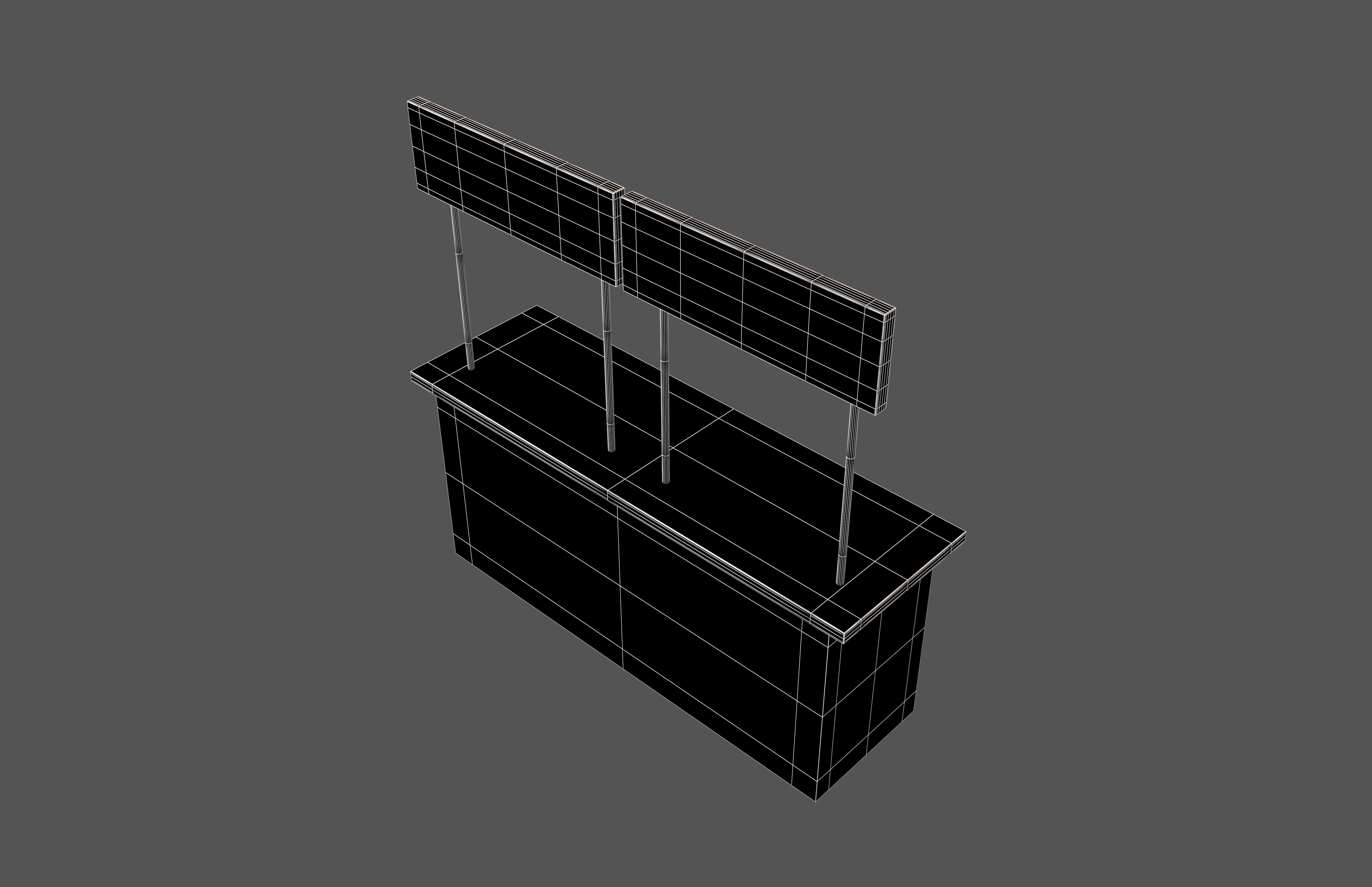 3D model Booth Stand v3 001 VR / AR / low-poly | CGTrader