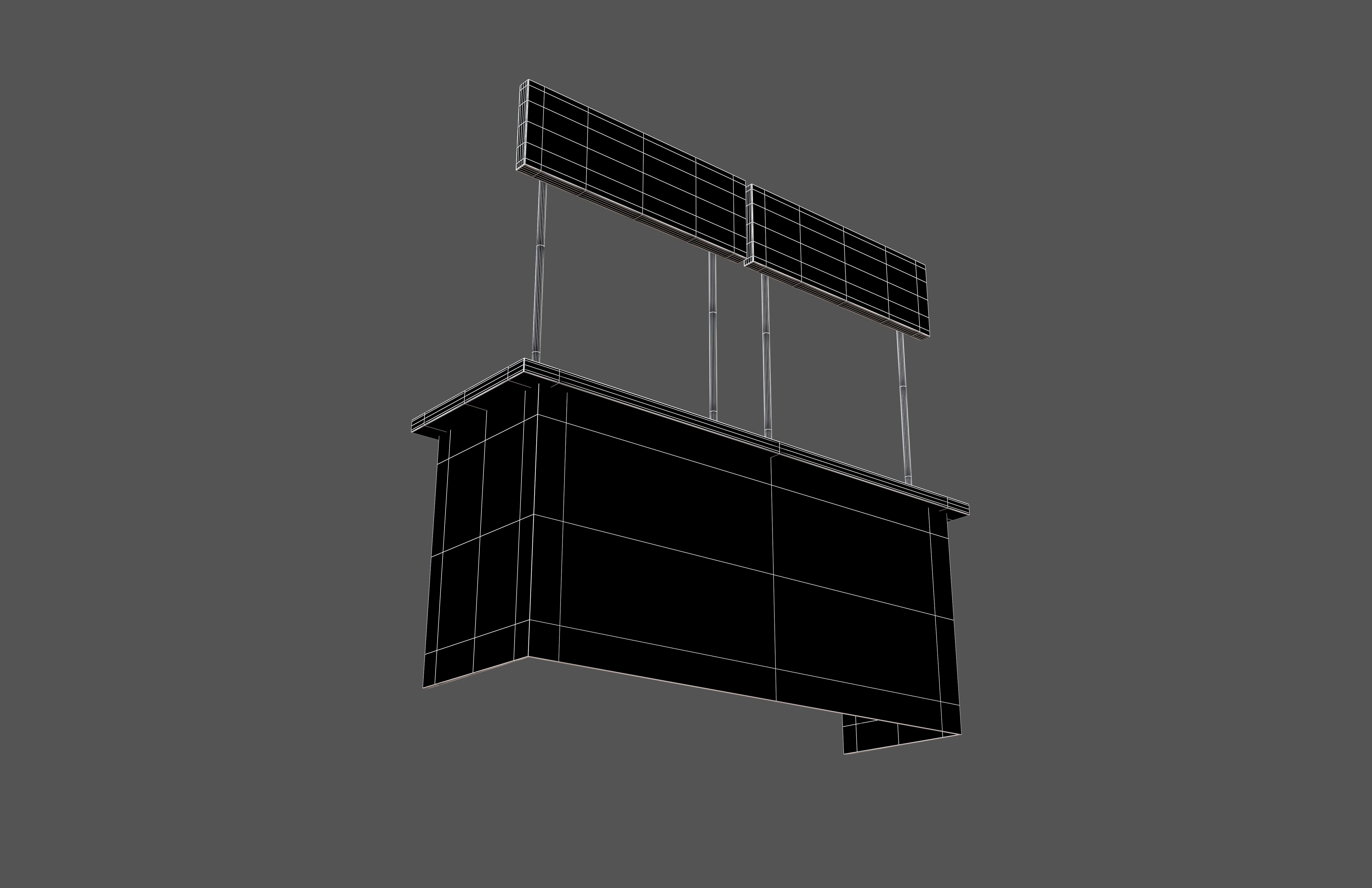 3D model Booth Stand v3 001 VR / AR / low-poly | CGTrader