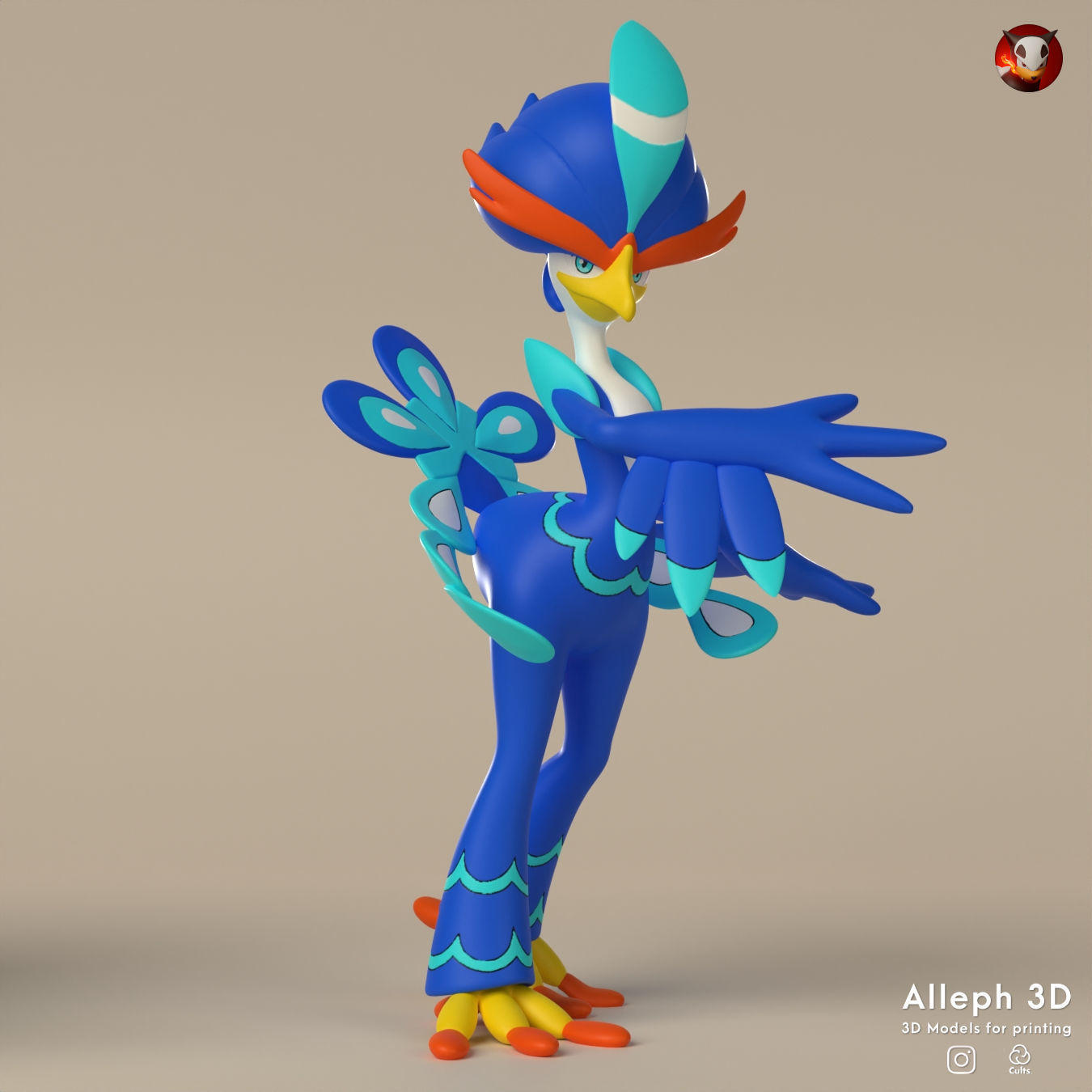 Pokemon quaxly evolution pack 3D model 3D printable | CGTrader