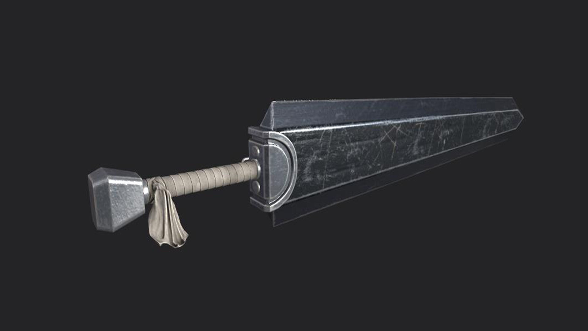 Berserk - Dragon Slayer Sword - Asset Fan Model Art free VR / AR / low ...