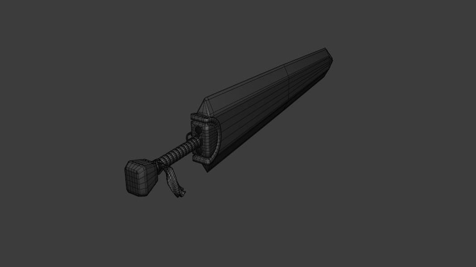 Berserk - Dragon Slayer Sword - Asset Fan Model Art free VR / AR / low ...