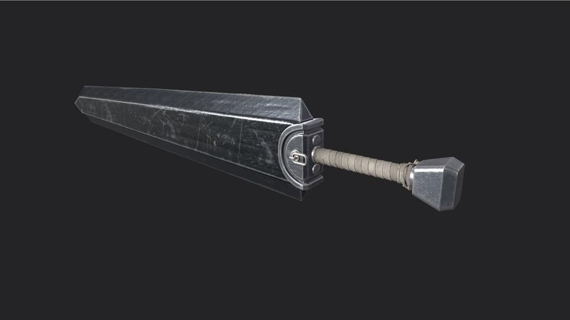 Berserk - Dragon Slayer Sword - Asset Fan Model Art free VR / AR / low ...