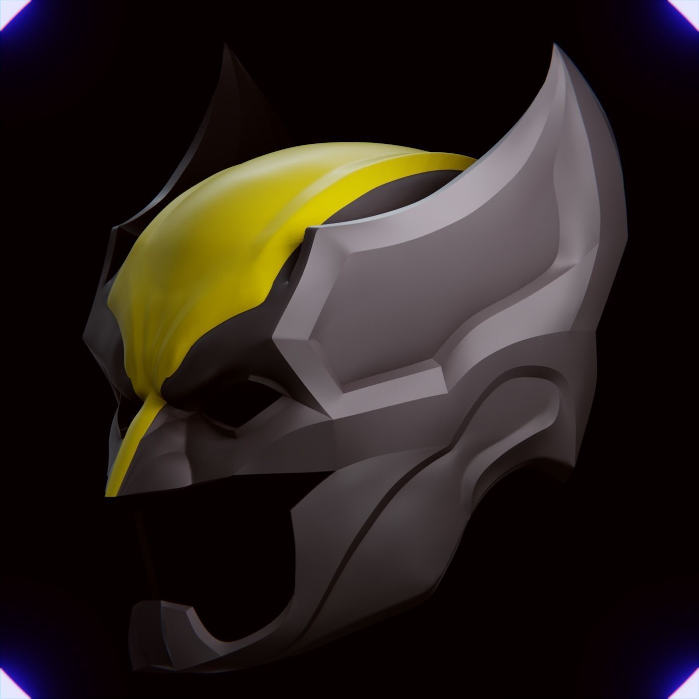 WOLVERINE CUSTOM COWL HELMET 2 3D model 3D printable | CGTrader