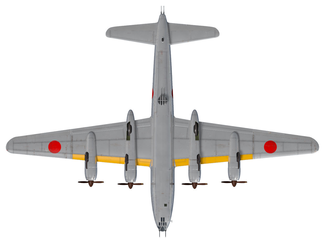 Nakajima G8N Renzan 3D model | CGTrader