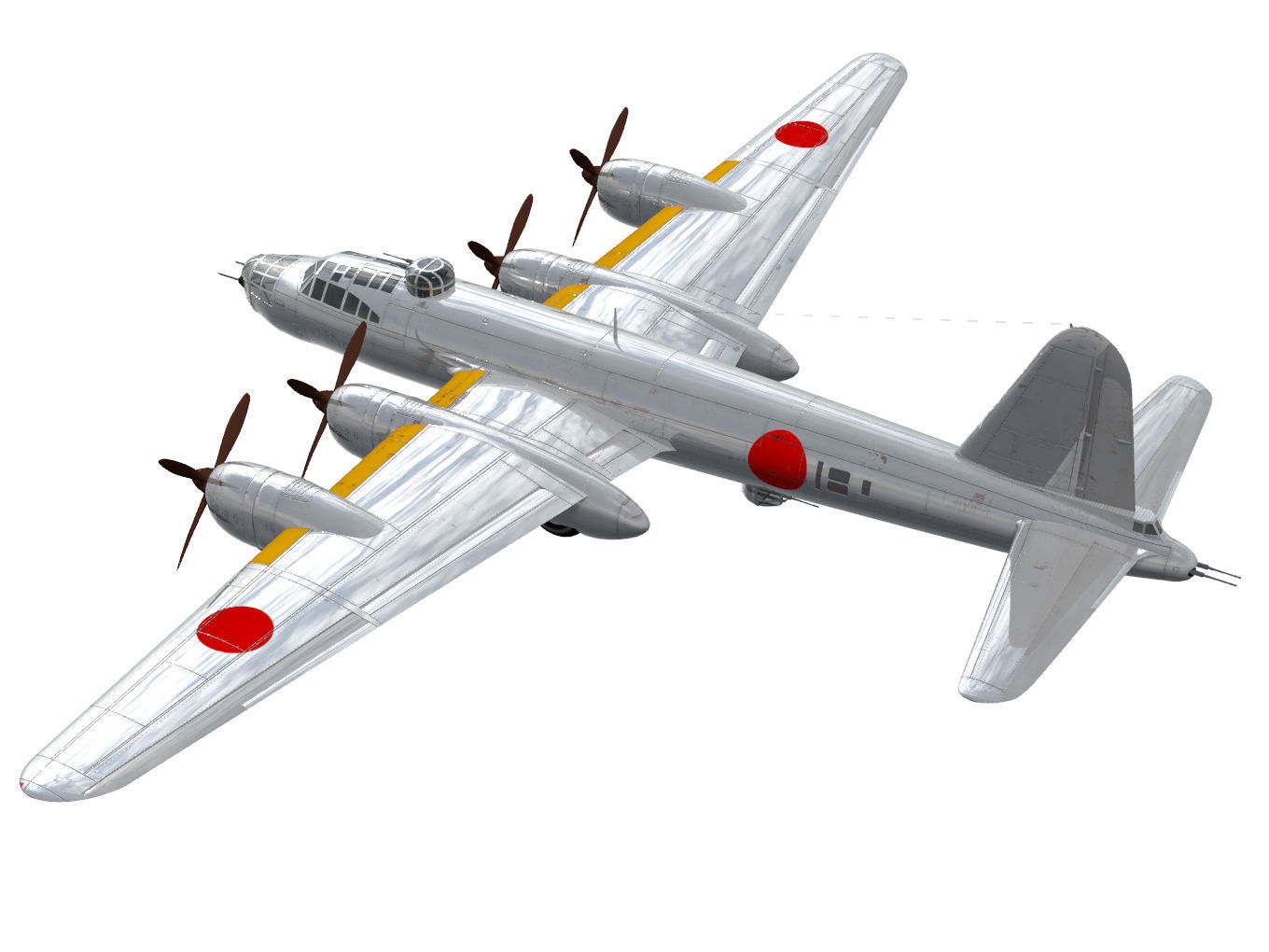 Nakajima G8N Renzan 3D model | CGTrader