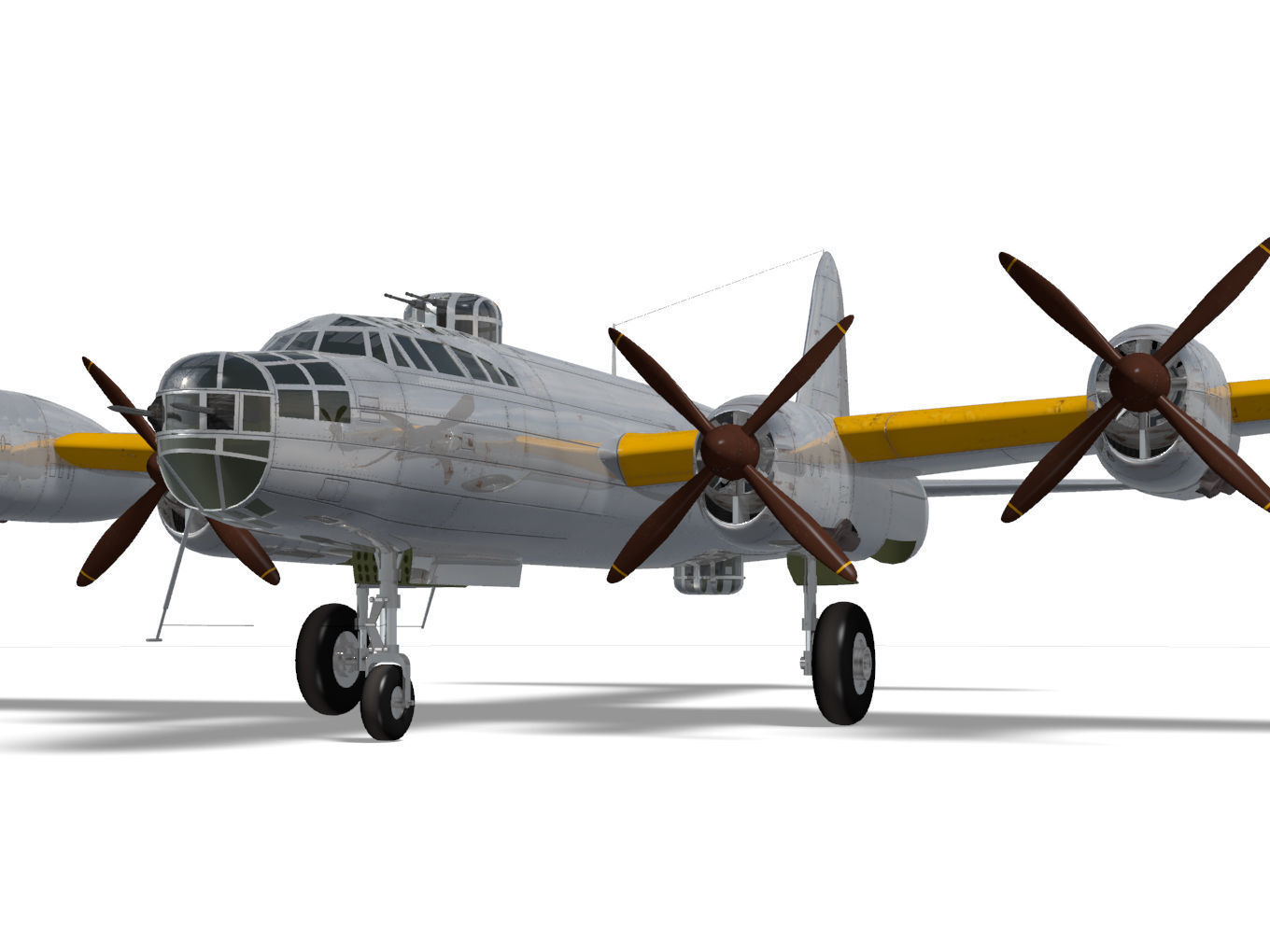 Nakajima G8N Renzan 3D model | CGTrader