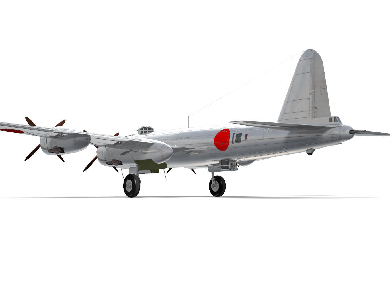 Nakajima G8N Renzan 3D model | CGTrader