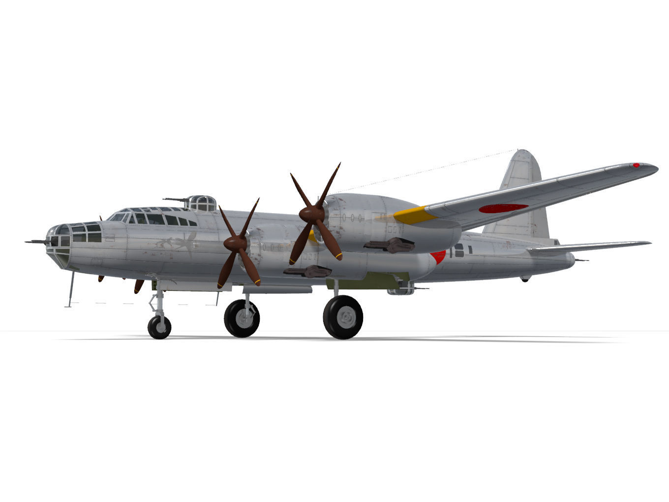 Nakajima G8N Renzan 3D model | CGTrader