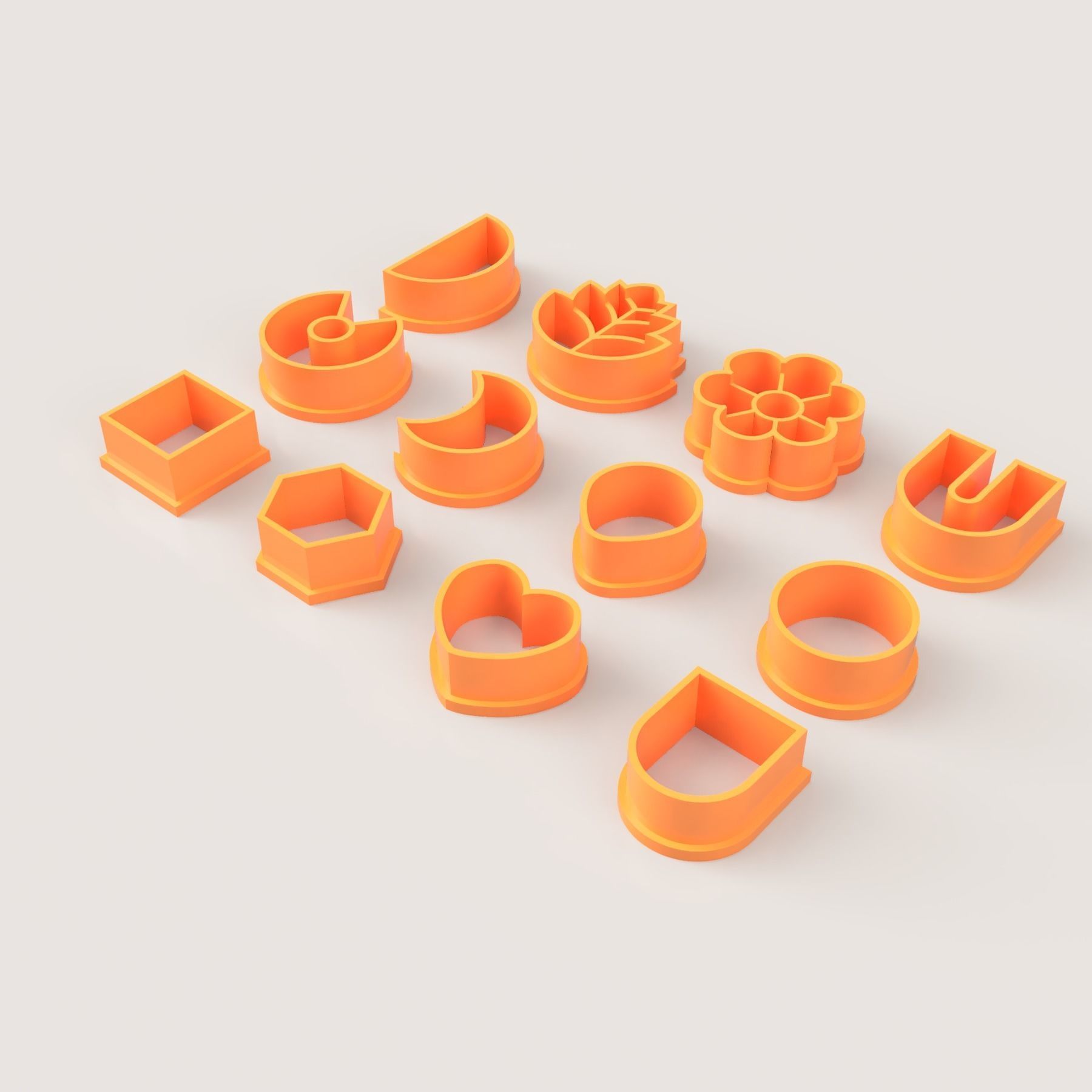 SIMPLE SET POLYMER CUTTER 3D model 3D printable | CGTrader