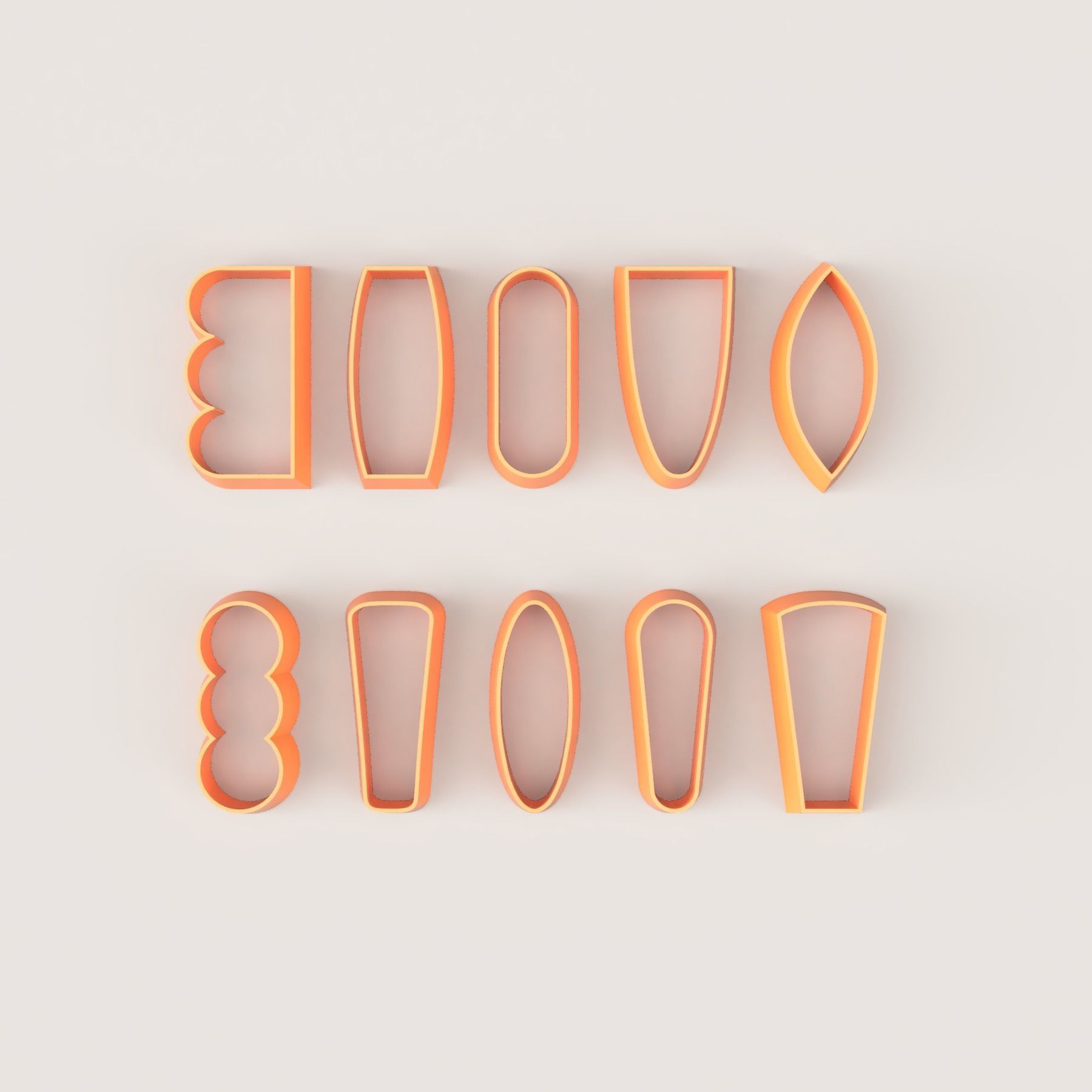 ECO POLYMER CUTTER SET 3D model 3D printable | CGTrader