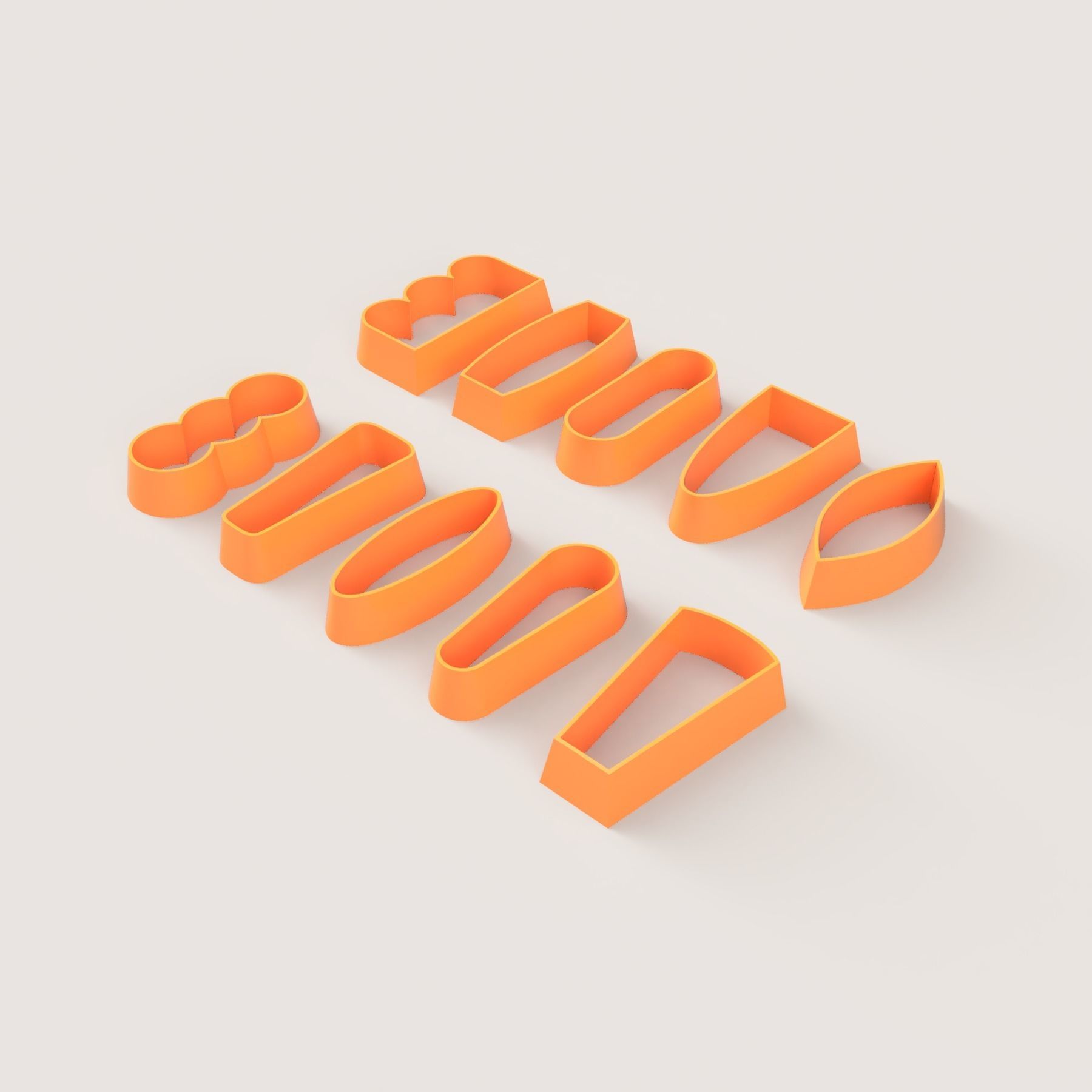 ECO POLYMER CUTTER SET 3D model 3D printable | CGTrader