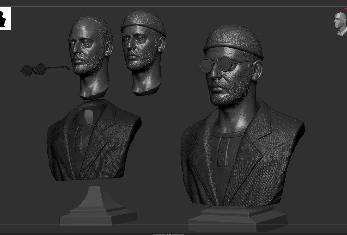 Leon The Professional Bust 3D model 3D printable | CGTrader