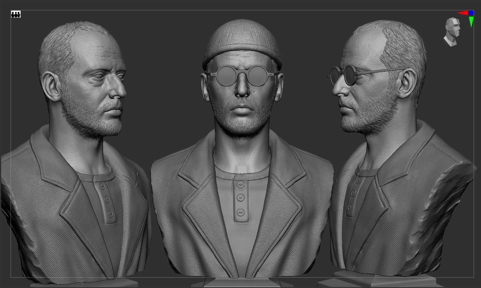 Leon The Professional Bust 3D model 3D printable | CGTrader