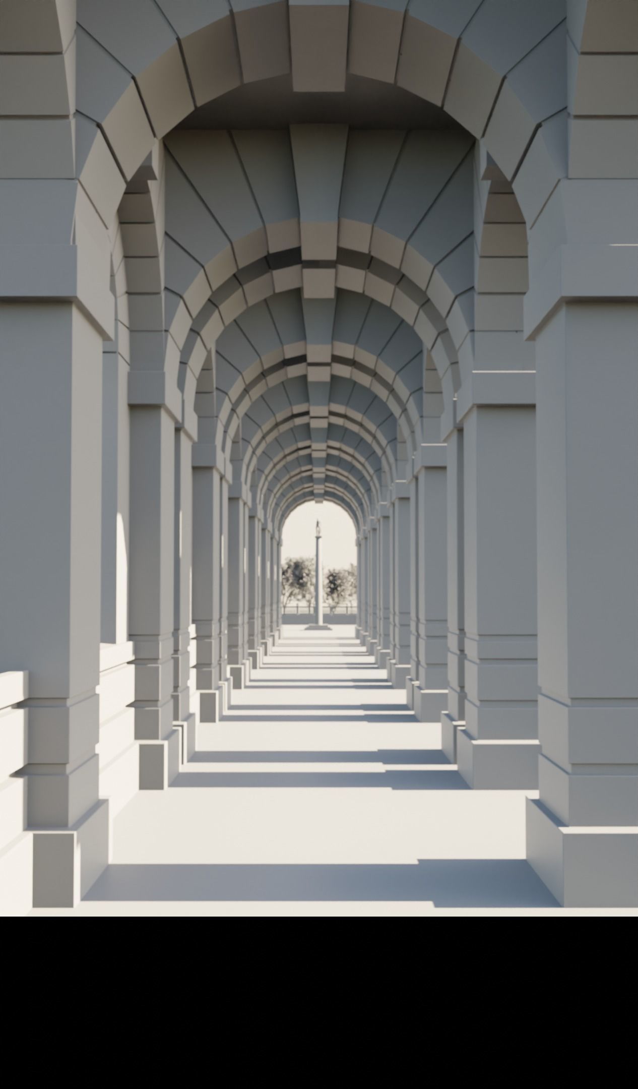 Classical Corridor free 3D model | CGTrader