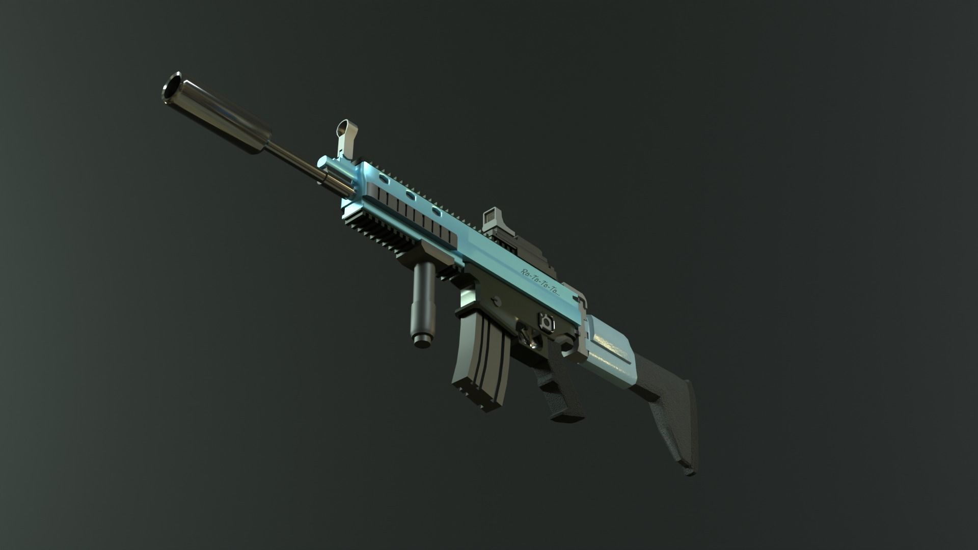 FN SCAR Rifle free 3D model | CGTrader