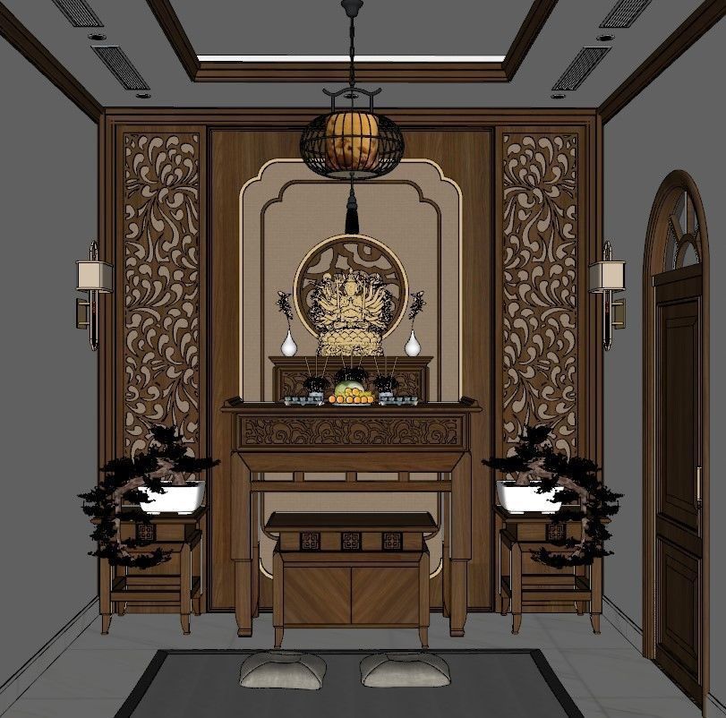 Altar Room 3D model animated | CGTrader