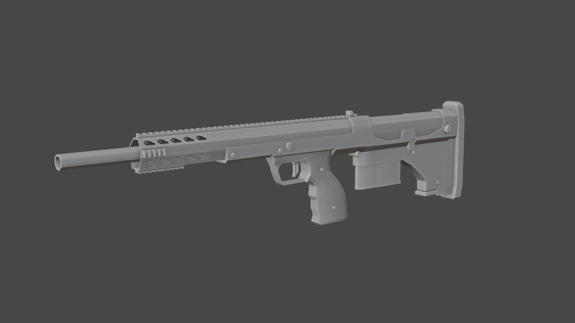 3D model Desert Tech SRS A1 Sniper Rifle VR / AR / low-poly | CGTrader