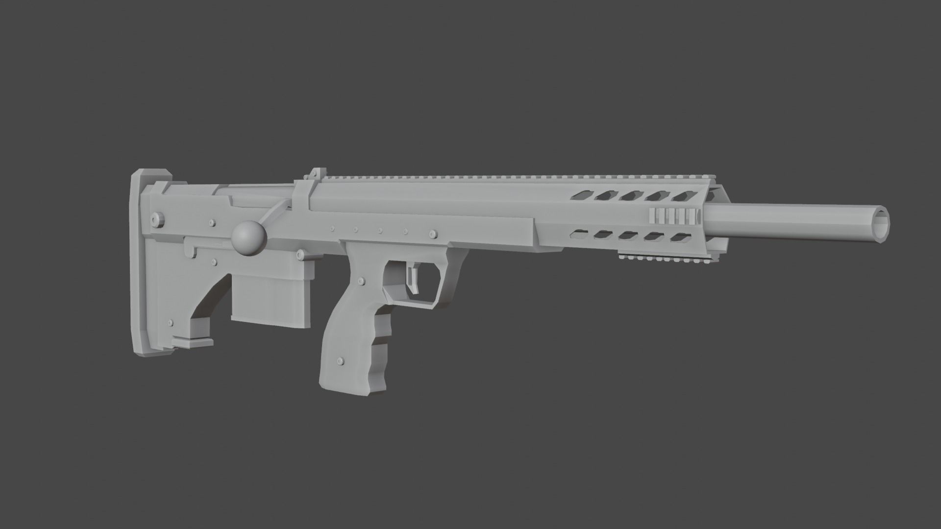3D model Desert Tech SRS A1 Sniper Rifle VR / AR / low-poly | CGTrader