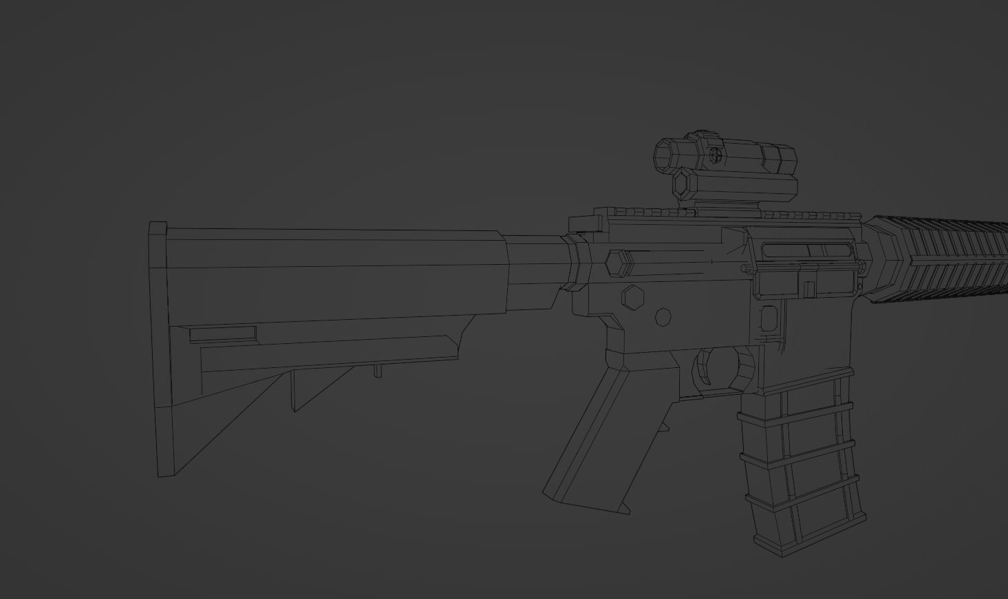 M16A3 rifle free VR / AR / low-poly 3D model | CGTrader