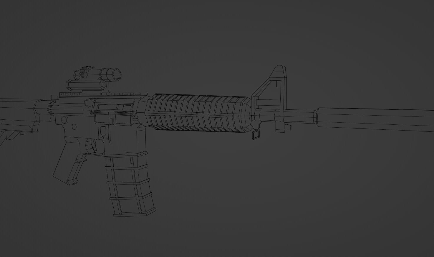 M16A3 rifle free VR / AR / low-poly 3D model | CGTrader