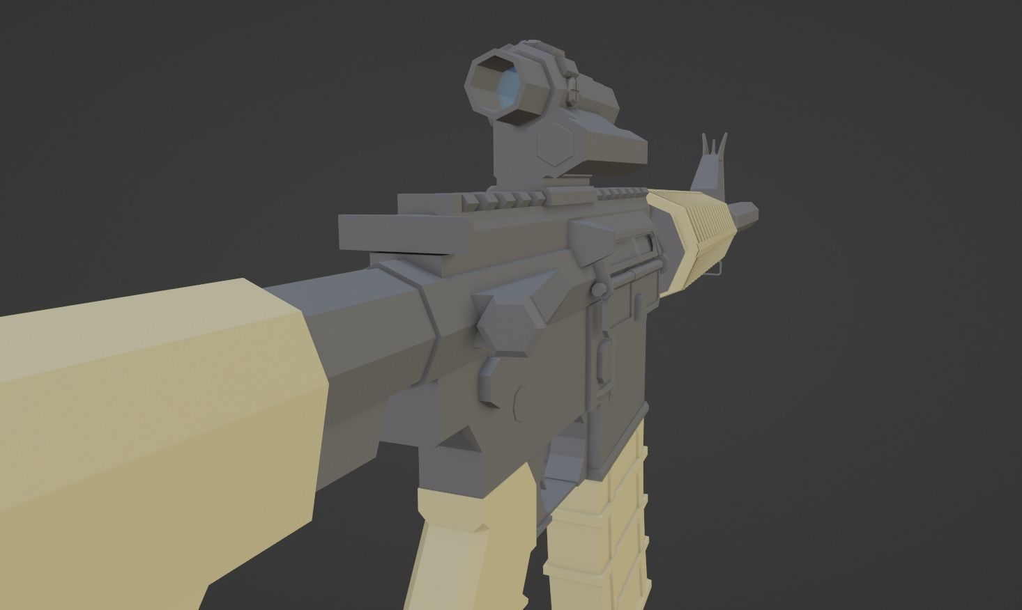 M16A3 rifle free VR / AR / low-poly 3D model | CGTrader
