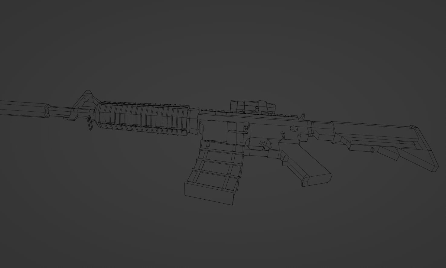 M16A3 rifle free VR / AR / low-poly 3D model | CGTrader