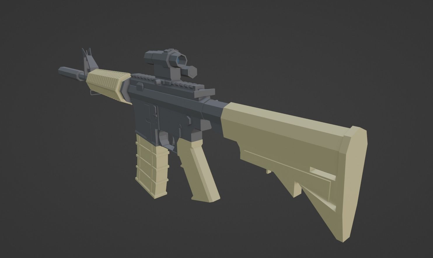 M16A3 rifle free VR / AR / low-poly 3D model | CGTrader