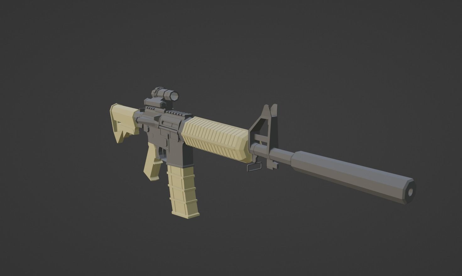 M16A3 rifle free VR / AR / low-poly 3D model | CGTrader