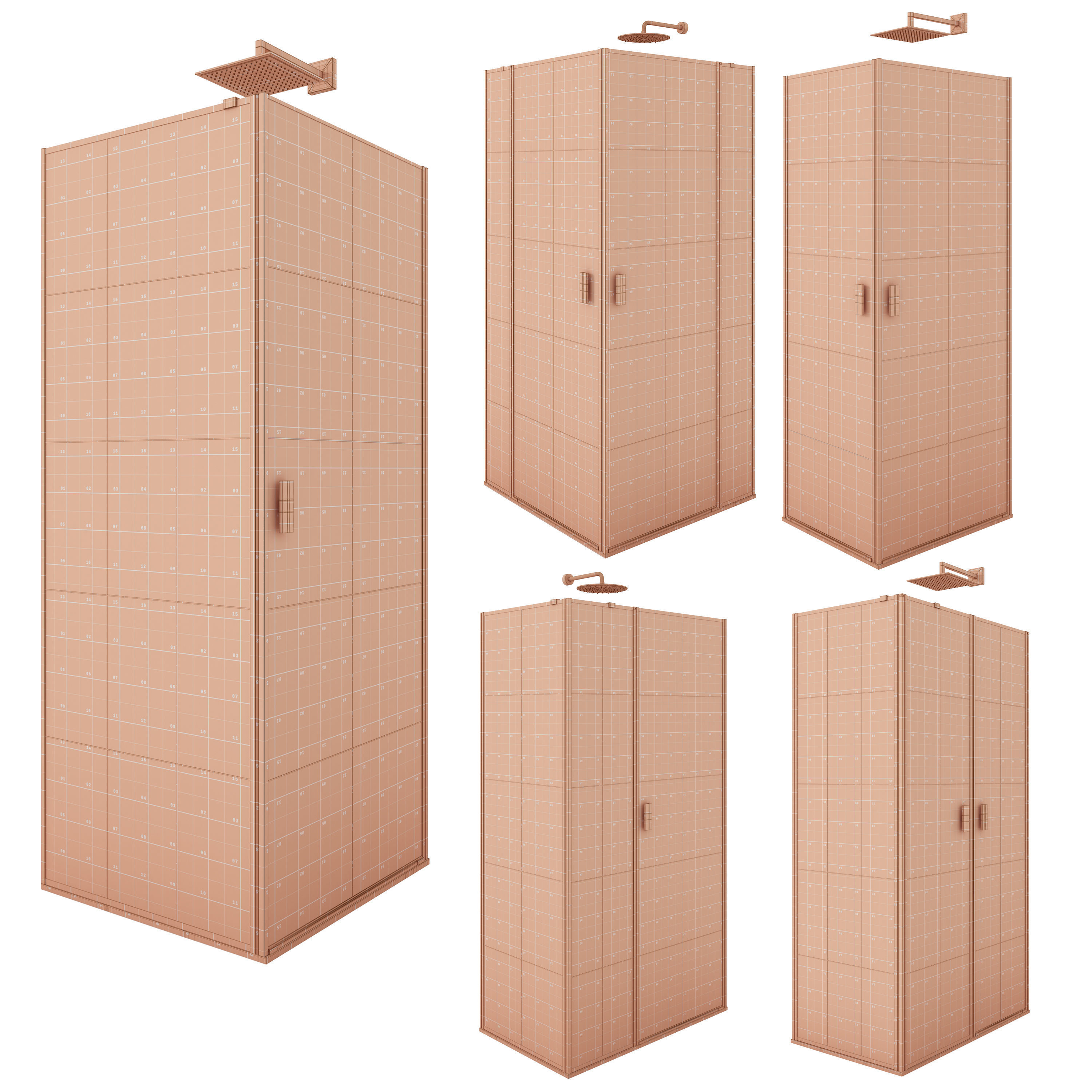 Shower enclosures Radaway vol 2 3D model | CGTrader
