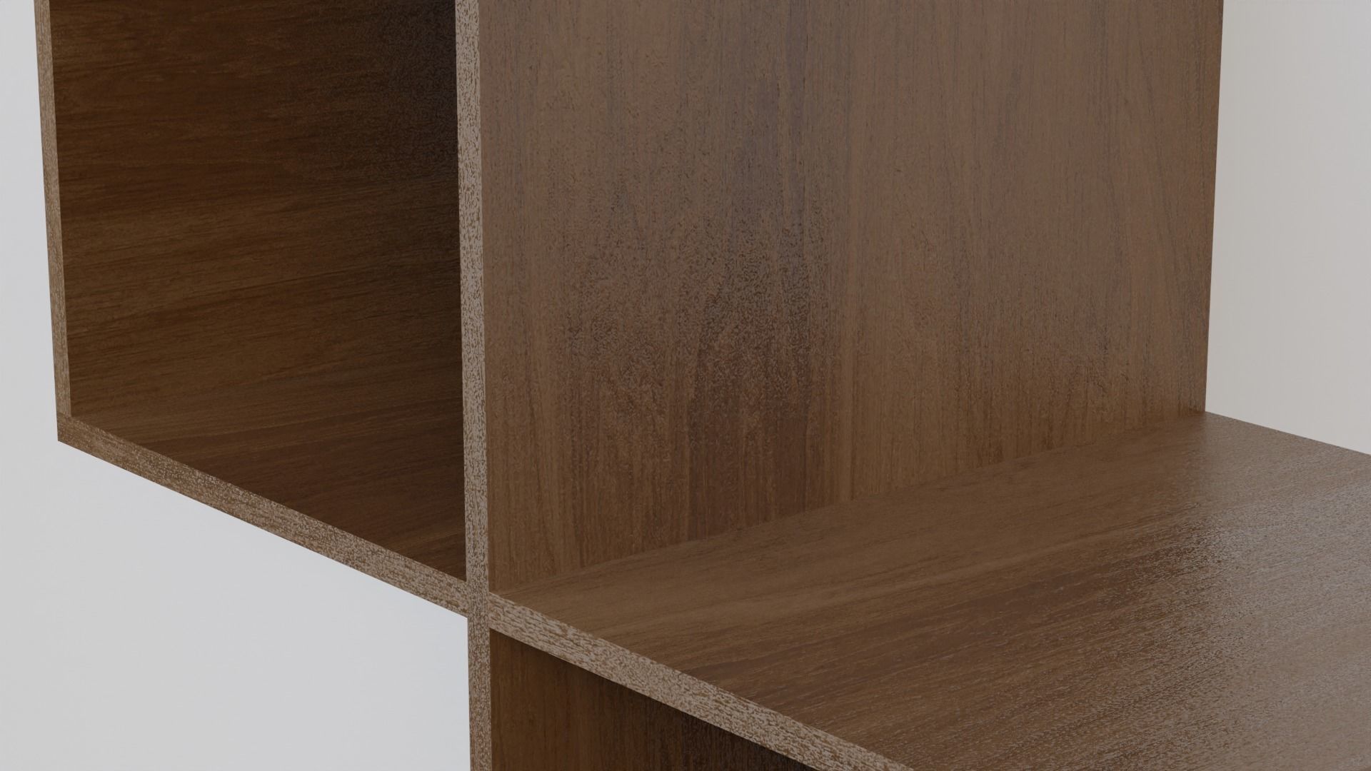 Wooden Cube Shelf free VR / AR / low-poly 3D model | CGTrader