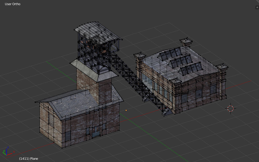 3D model Old coal mine buildings VR / AR / low-poly | CGTrader