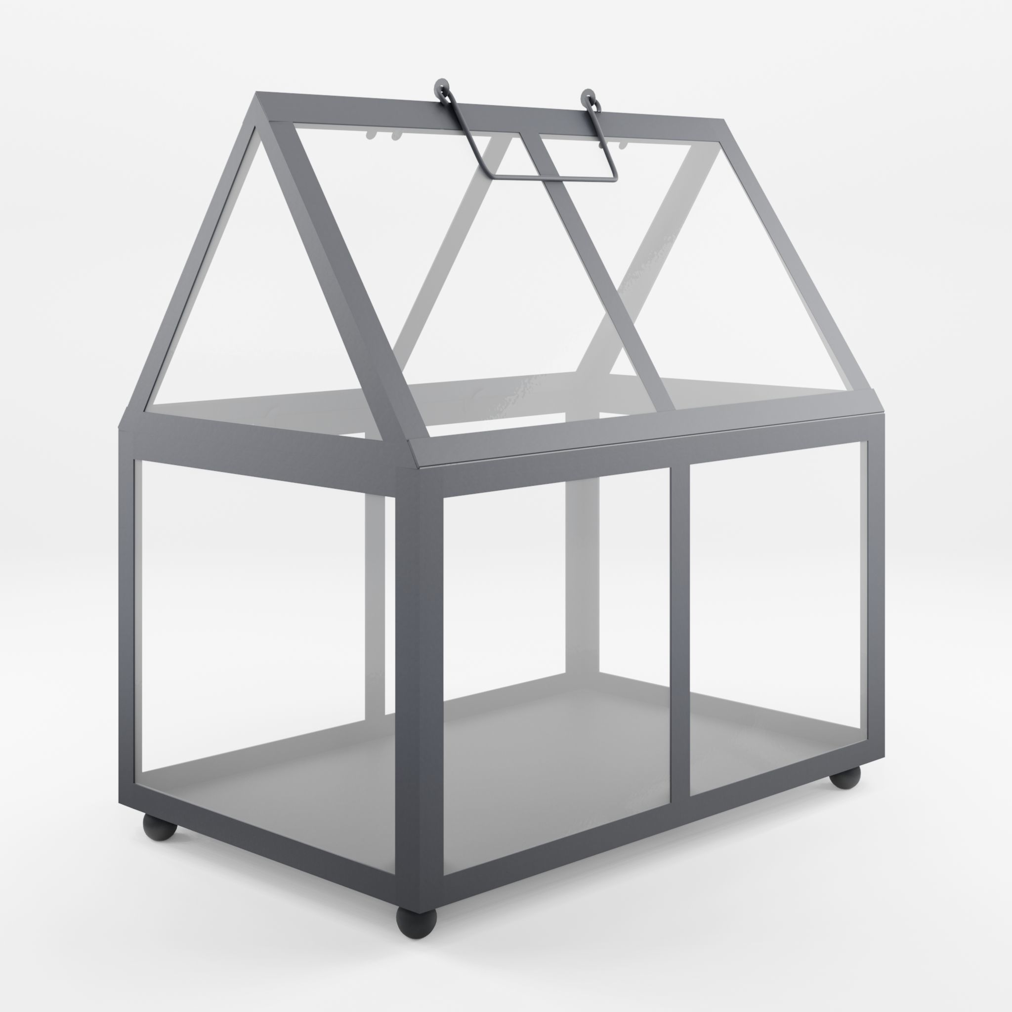 3D model Mini Metal Greenhouse 3D Model VR / AR / low-poly | CGTrader