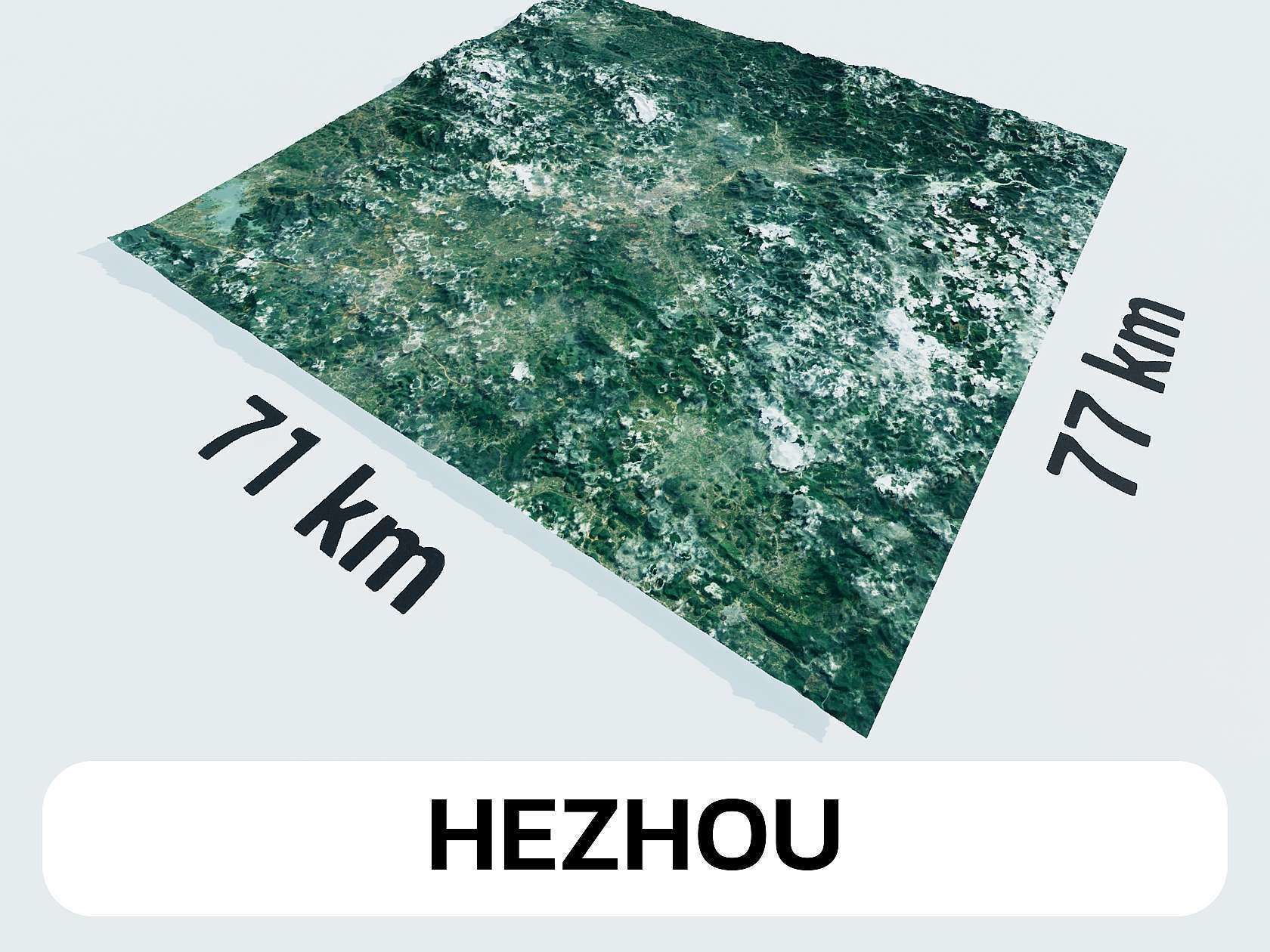 Hezhou China City Landscape 3D Model 3D model | CGTrader