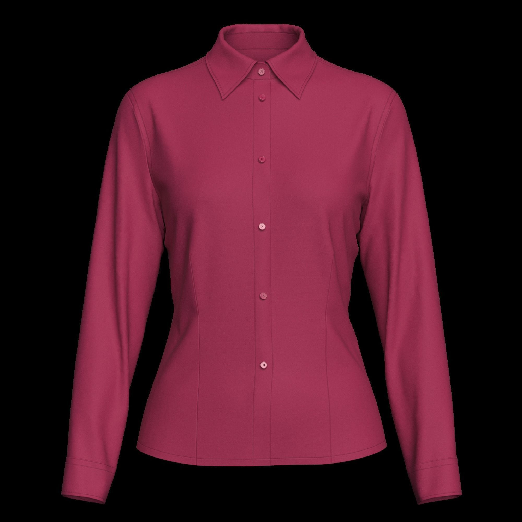 Women Formal Shirt Design 3D model | CGTrader