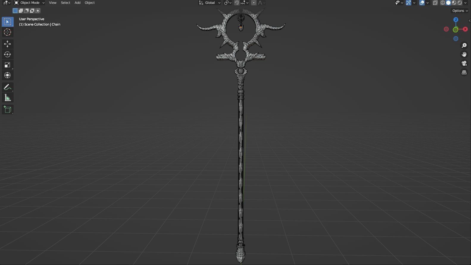 3D model Magic space staff weapon VR / AR / low-poly | CGTrader